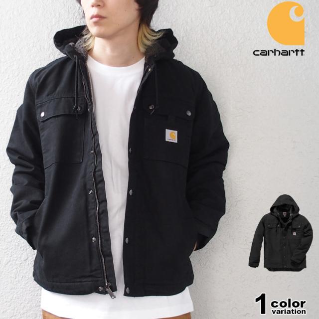 カーハート ダックジャケット シェルパ 裏地付き Carhartt WASHED DUCK SHERPA-LINED UTILITY JACKET メンズ アウター 大きいサイズ 103826