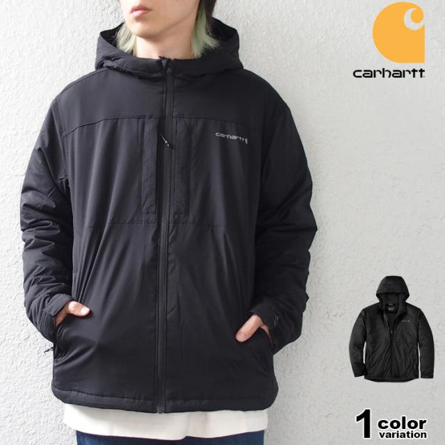 国内希少 Carhartt カーハート 中綿 ジャケット ストレッチ ナイロン フード 防寒 保温 撥水 リラックスフィット Force Winnipeg Water Repellent Rain Defender Jacket USAモデル [106981]