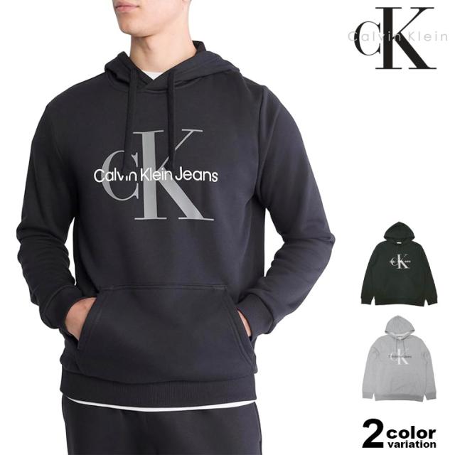 カルバンクライン パーカー プルオーバー   MONOGRAM LOGO HOODIE スウェット フーディ 大きいサイズ 40GC201