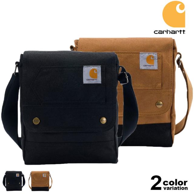 カーハート バッグ ショルダーバッグ 斜め掛け Carhartt CROSSBODY SNAP BAG 肩掛け クロスボディ 定番 撥水 軽量 ブラック ブラウン CB0382