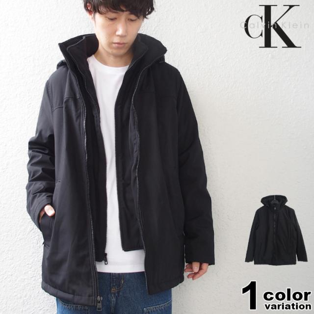   カルバンクライン 中綿ジャケット Rip Stop Hooded Jacket  USモデル 大きいサイズ メンズ (  ジャケット アウター CM024493)