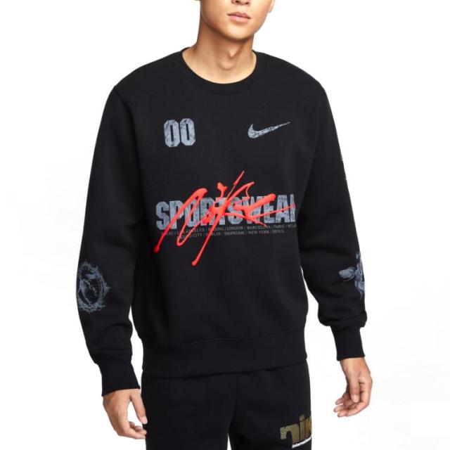 ナイキ トレーナー スウェット クルーネック NIKE NSW クラブ BB OC 3 プルオーバー L/S クルー トップス 裏起毛 長袖 グラフィック IF1766
