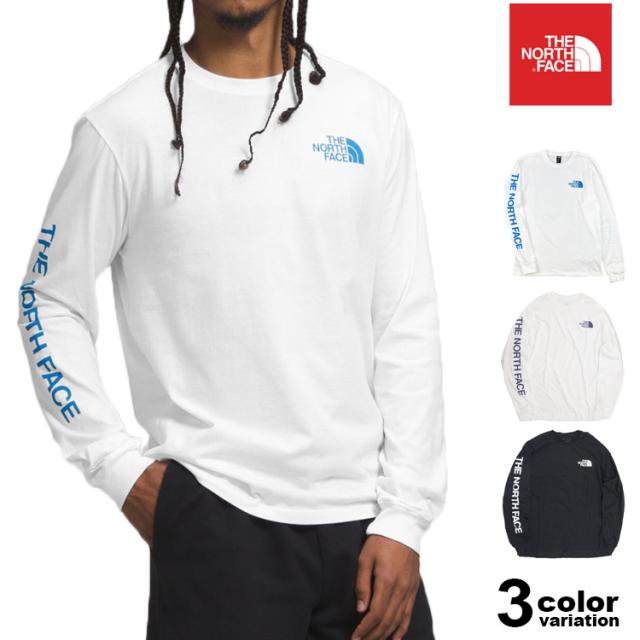 ザ ノースフェイス Tシャツ 長袖 ロンT THE NORTH FACE M L/S TNF SLEEVE HIT TEE 袖ロゴ ブランドロゴ ブラック 黒 大きいサイズ NF01811P USライン