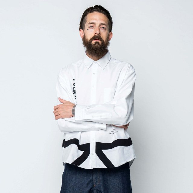 リバーサル オックスフォードシャツ reversal BIG SILHOUETTE OBI SHIRTS ビッグシルエット 柔術帯 ワイド 格闘技 スポーツ [rv25aw301] リバーサル オックスフォードシャツ reversal BIG SILHOUETTE OBI