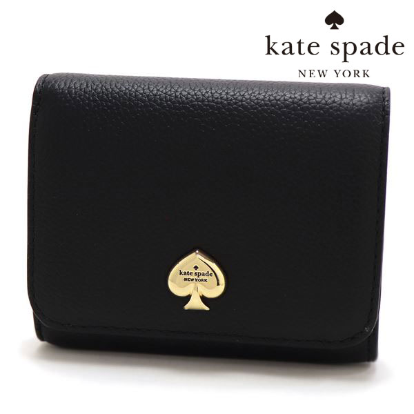 クリスマスセール ケイトスペード 二つ折り財布 レディース KATE SPADE Wallet ブラック KK056 001