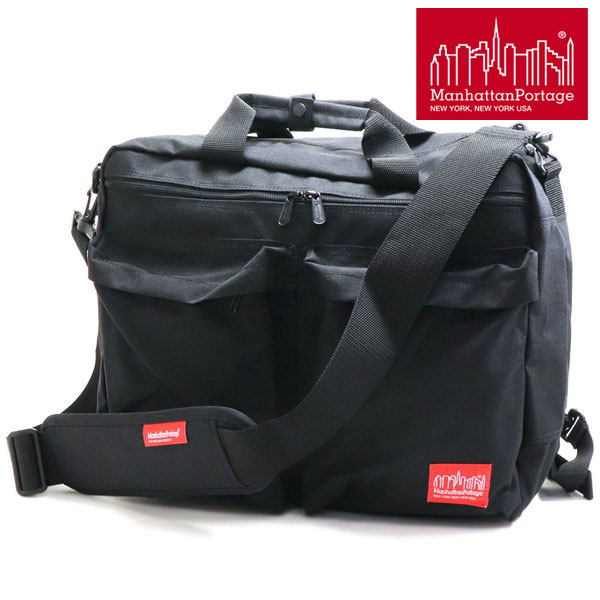 マンハッタンポーテージ ブリーフケース メンズ レディース Manhattan Portage リュック ショルダーバッグ ブラック 1446ZH BLACK