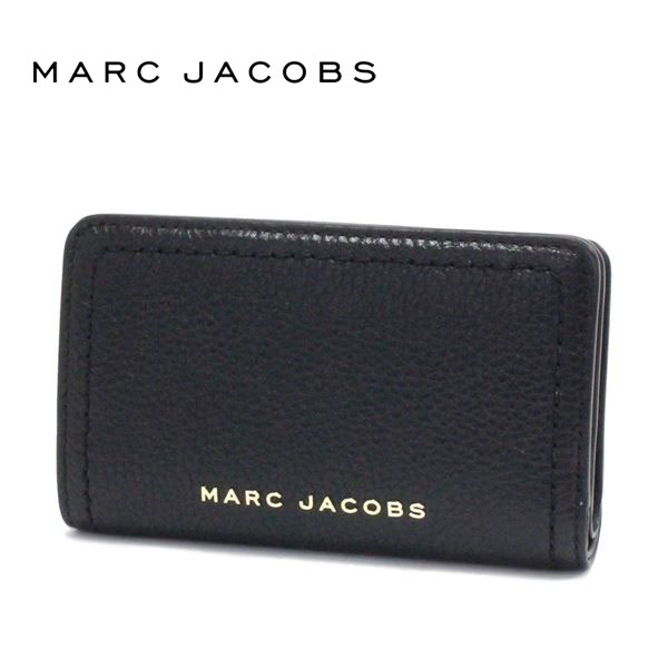 クリスマスセール マークジェイコブス 二つ折り財布 レディース MARC JACOBS Wallet コンパクト ウォレット ブラック S104L01SP21 001 送料無料