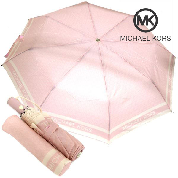 クリスマスセール マイケルコース 折りたたみ傘 レディース 自動開閉 MICHAEL KORS Umbrella 折り畳み傘 35F3GTFN4B LTPOW  ギフトラッピング無料