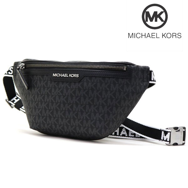 クリスマスセール マイケルコース ボディバッグ レディース MICHAEL KORS ウエストバッグ ブラック 37T4LCOY1B BLACK