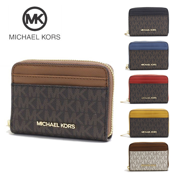 クリスマスセール マイケルコース ケース レディース カードケース 財布 Michael Kors coin purse シグネチャー ジェット セット トラベル レザー 35H9GTVZ2B 【送料無料♪】 ギフト プレゼント 男性 女性 誕生日