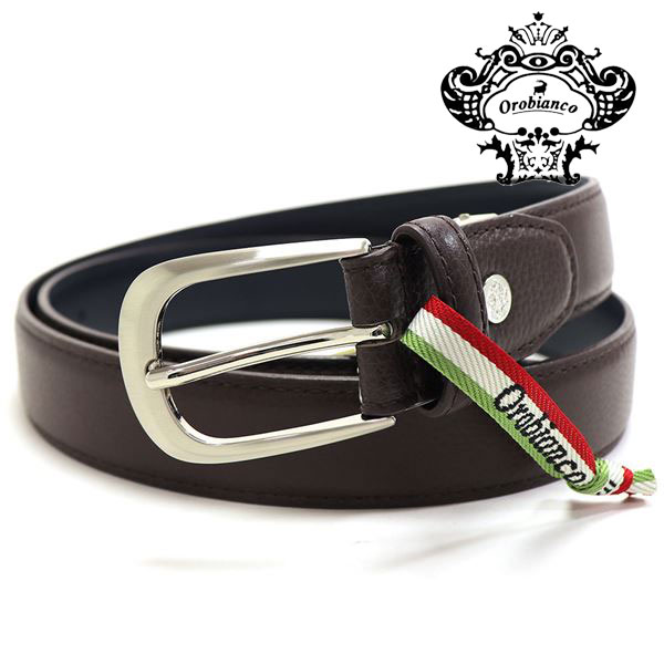 クリスマスセール オロビアンコ ベルト メンズ 正規品 OROBIANCO Belt 日本製 レザー ブラウン ORB 010822D