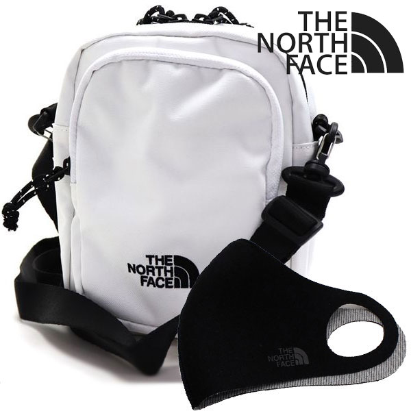 クリスマスセール ザ ノースフェイス ショルダーバッグ マスクセット THE NORTH FACE NN2PQ03L WHT
