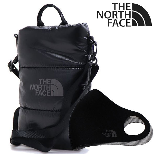 クリスマスセール ザ ノースフェイス ミニショルダーバッグ マスクセット THE NORTH FACE ショルダーポーチ NN2PQ62J BLK