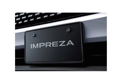SUBARU IMPREZA スバル インプレッサ【GU6 GU7 GUD GUE】 ナンバープレートベース(フロント)【ブラック ...