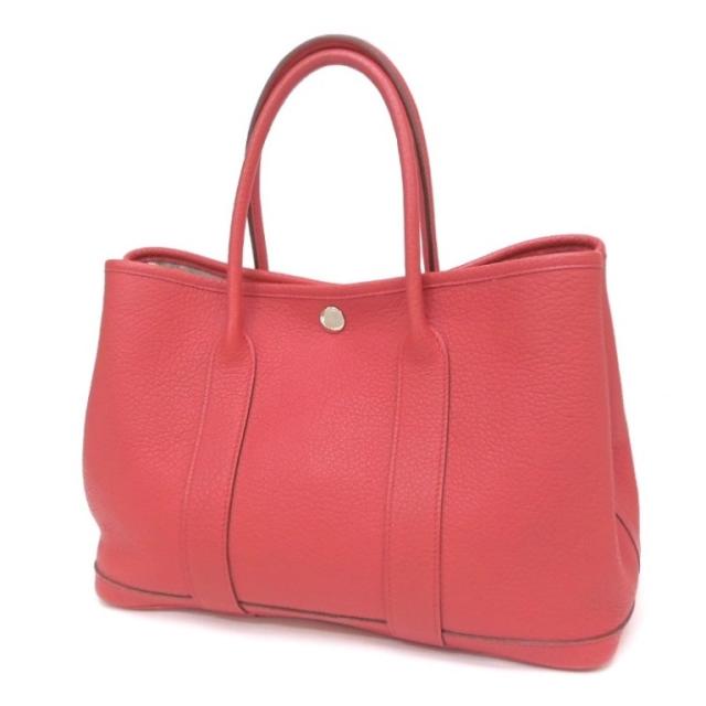エルメス HERMES トートバッグ ガーデンパーティTPM □O刻印 SV金具 ブーケンビリア ネゴンダ 【中古】(62061)