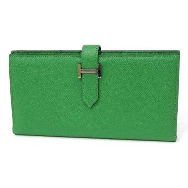 エルメス HERMES 長財布 ベアンスフレ □R刻印 バンブー エプソン 【中古】(67460)