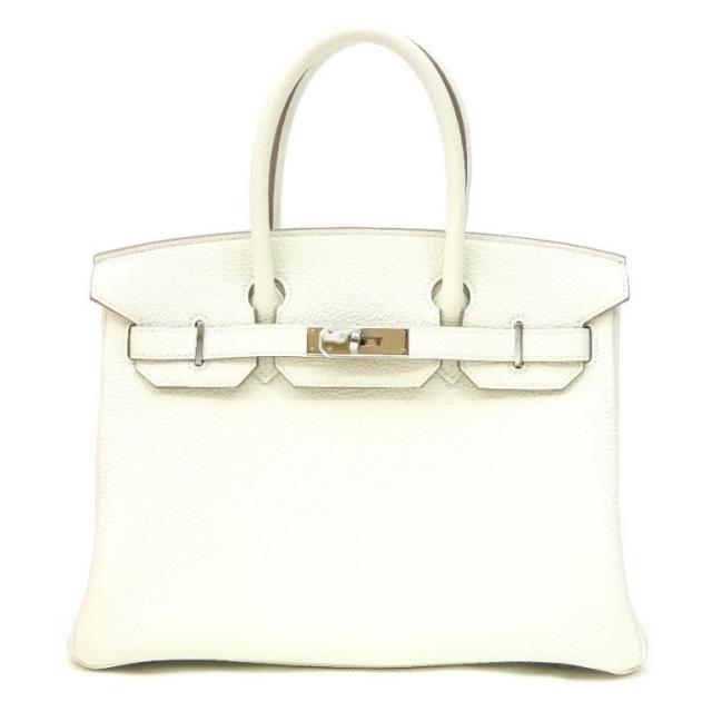 エルメス HERMES ハンドバッグ バーキン30 B刻印 SV金具 グリペール トリヨンクレマンス(68555)