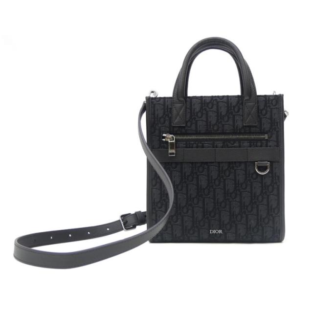 C.ディオール Christian Dior Safari ノースサウス トートバッグ ディオール オブリーク ジャカード 【中古】(68649)