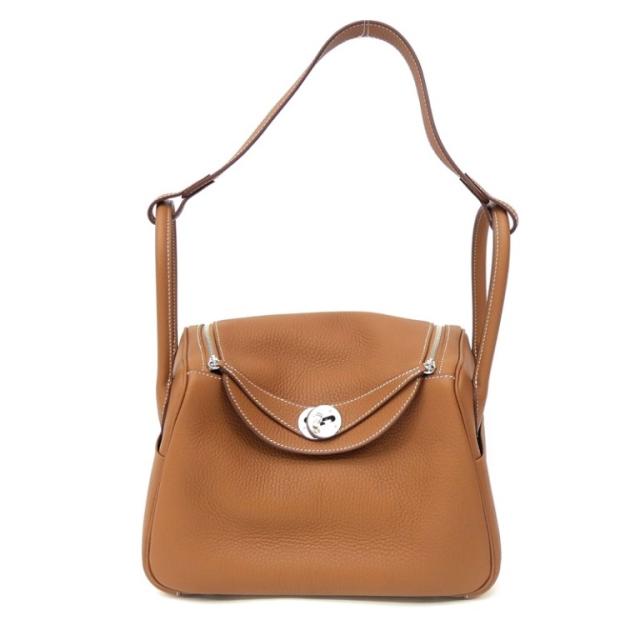 エルメス HERMES ショルダーバッグ リンディ26 SV金具 K刻印 ゴールド トリヨンクレマンス(69126)