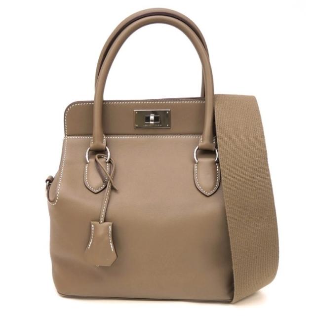 エルメス HERMES ツールボックス20 SV金具 T刻印 2WAY エトゥープ スイフト 【中古】(69183)