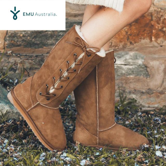 EMU Australia ムートンブーツ レディース WP11872 プラチナム ハイ レース 秋冬新作 送料無料 Platinum Hi Lace