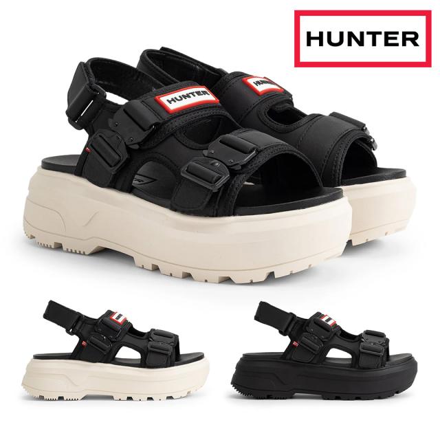 ハンター サンダル メンズ レディース UFD3109LEA 春夏新作 送料無料 U CITY REBEL NEO LEATHER BUCKLE SANDAL HUNTER