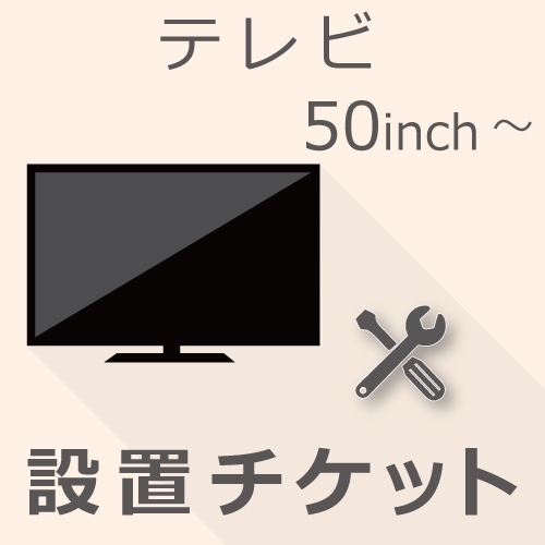 TV 50インチ以上 設置チケット