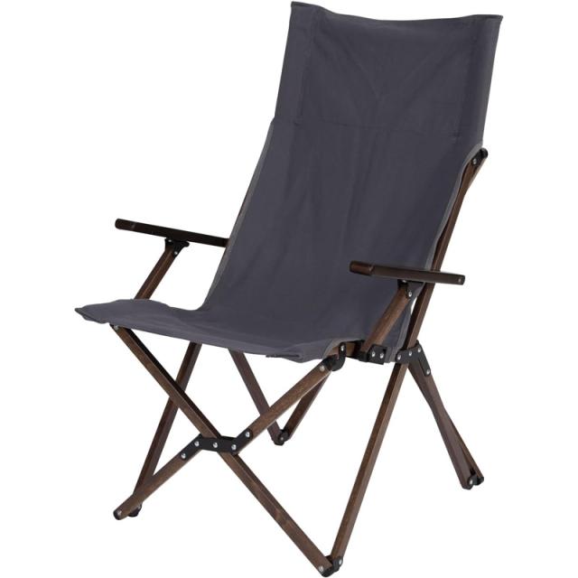 un+usual ウッド調フォールディングチェア アウトドア ウッド調 収納袋付き 背面ポケット UN2-FC66DGRY