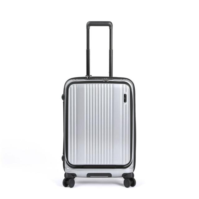 バーマス BM インターシティ フロントオープン56c シルバー 53L 静音キャスター 6052122