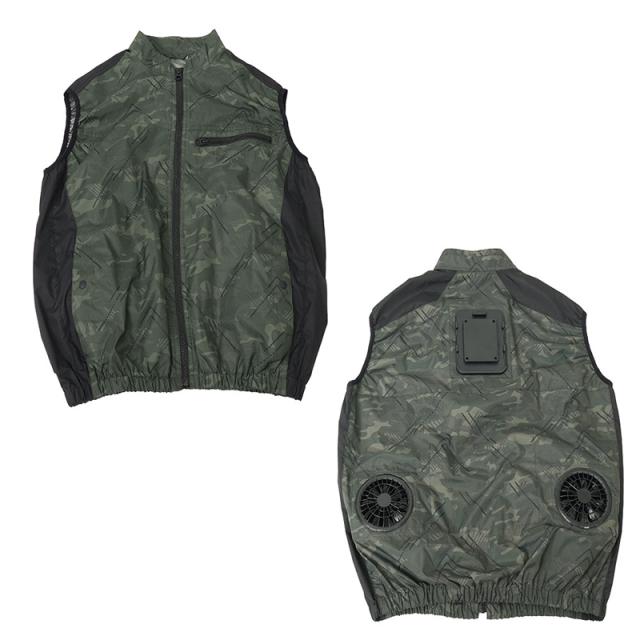 THANKO サンコー 圧倒的に冷える 「 冷蔵服4 」 ウッドランドグリーン TKCV25SGR フリーサイズ 作業服 現場