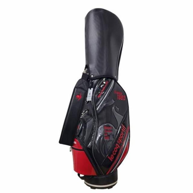 le coq sportif ルコック キャディバッグ ブラック×レッド LG5SCB10M-BKRD