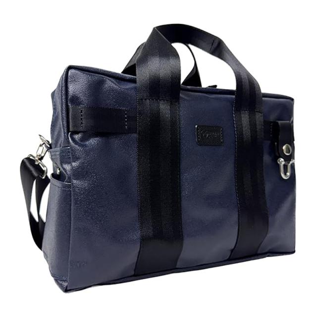 森野帆布 SF-0781 CONTAINER BOSTON BAG MINI/ コンテナボストンバッグミニ ネイビー×ブラック