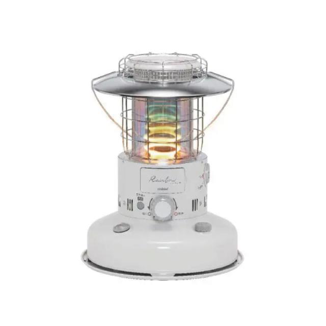 TOYOTOMI トヨトミ 石油ストーブ RL-G2524-W 電池レス 手回し点火 レインボーガラス 消臭 安全設計