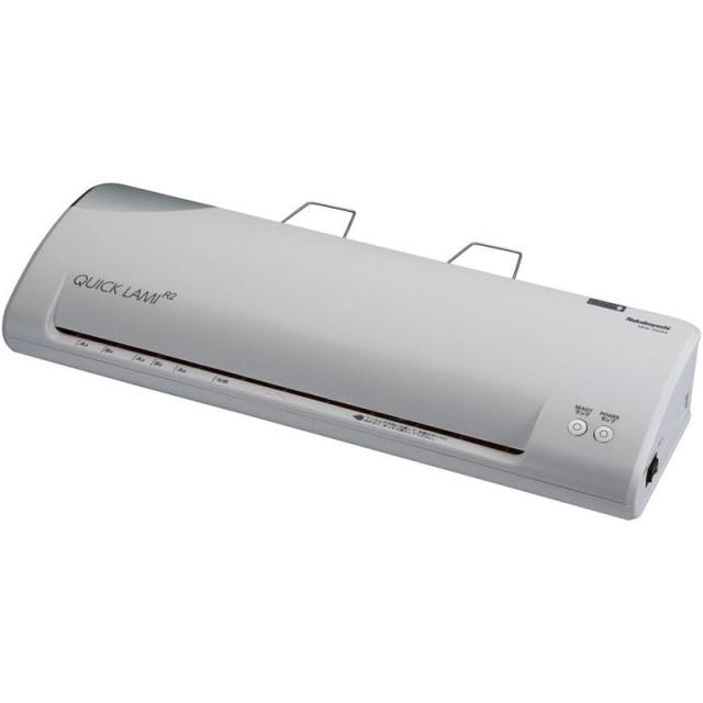 NAKABAYASHI ナカバヤシ クイックラミ A3対応 2本ローラー ラミネーター NQL-R2A3LG ライトグレー