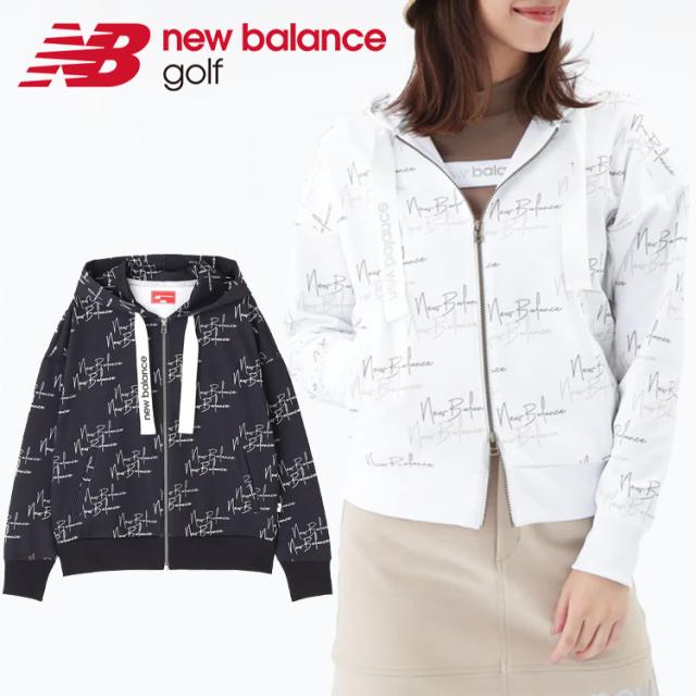 ニューバランスゴルフ スウェット フルジップ フーディー レディース 2025秋冬 012-5262502