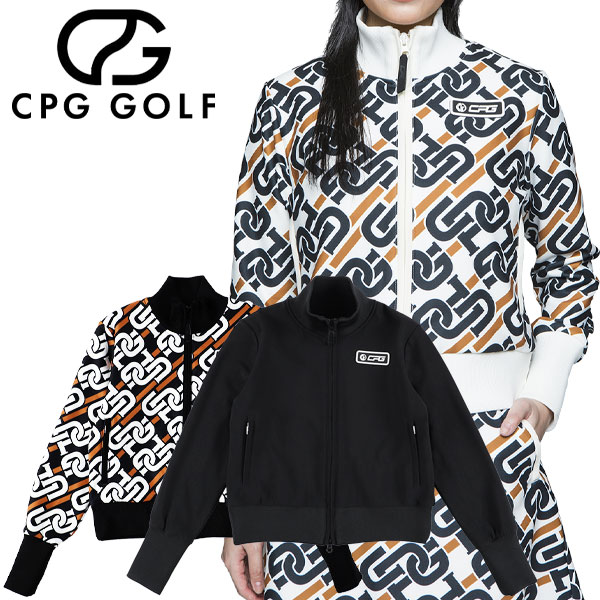 CPG GOLF チェーンロゴグラフィカルブルゾン レディース ゴルフウェア 1103-23207