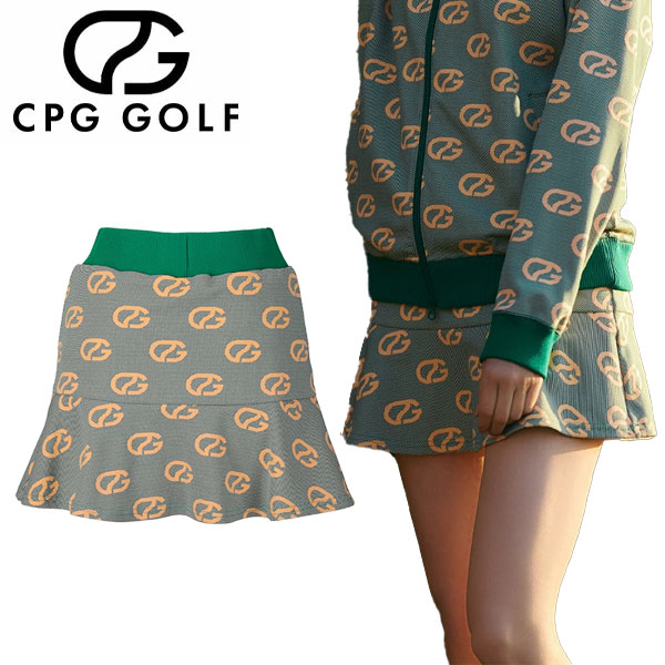 CPG GOLF DESIGN LOGO FLAIRED SKIRT デザインロゴ フレアスカート レディース 1106-25128 ゴルフウェア 2025モデル