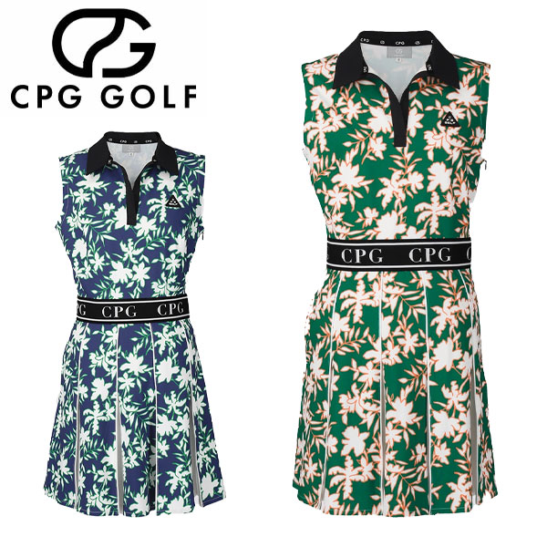 CPG GOLF FLOWER MOTIF ONE PIECE NS フラワーモチーフ ワンピース レディース 1107-25123 ゴルフウェア 2025モデル