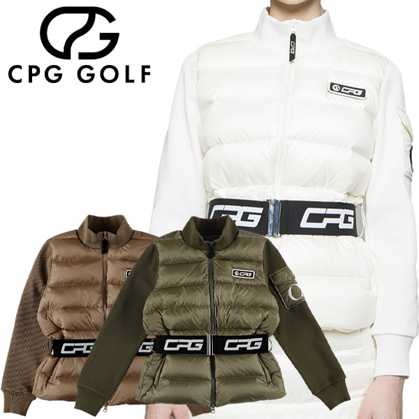 CPG GOLF スリーブニットダウンジャケット レディース ゴルフウェア 1203-23221