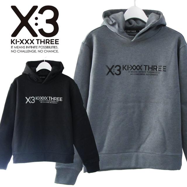 KI-XXX THREE キックスリー アクティブロゴフーディー メンズ 2025秋冬 ゴルフウェア 25AWKM-07