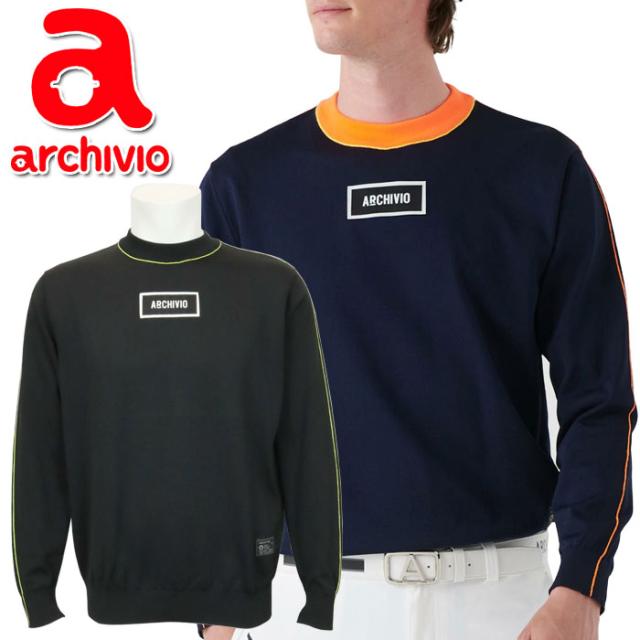 アルチビオ 秋冬 ゴルフ コードラインニットプルオーバー 長袖 メンズ A428907