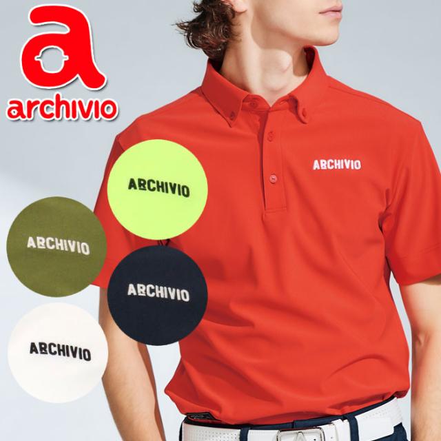 アルチビオ 春夏 ゴルフ UV速乾刺繍ポロシャツ 半袖 メンズ A469203