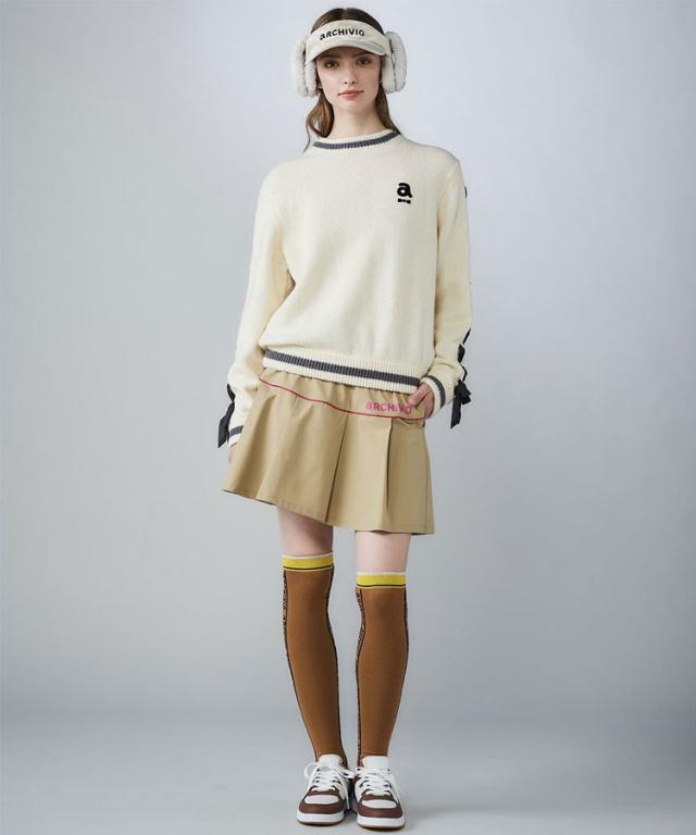 アルチビオ 秋冬 ゴルフ ブレードリボン袖ニット レディース A518115の