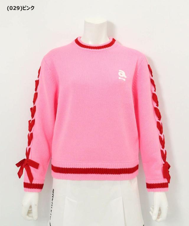 アルチビオ 秋冬 ゴルフ ブレードリボン袖ニット レディース A518115の