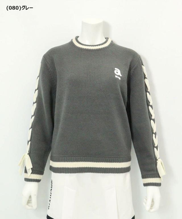 アルチビオ 秋冬 ゴルフ ブレードリボン袖ニット レディース A518115の