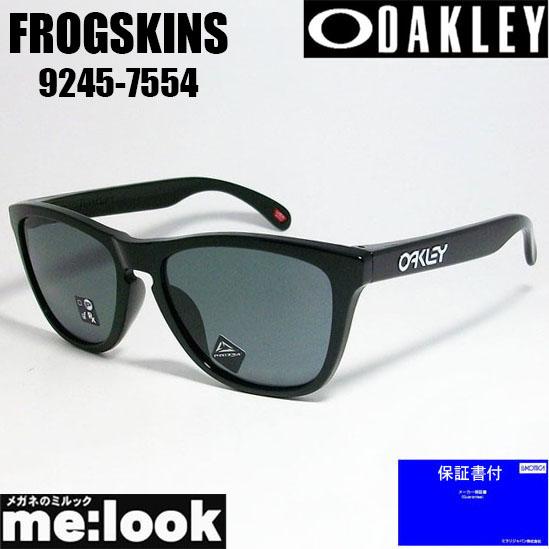 OAKLEY オークリー サングラス FROGSKINS フロッグスキン OO9245-7554  009245-7554  9245-75  ASIAN FIT ポリッシュドブラック/プリズムグレイ