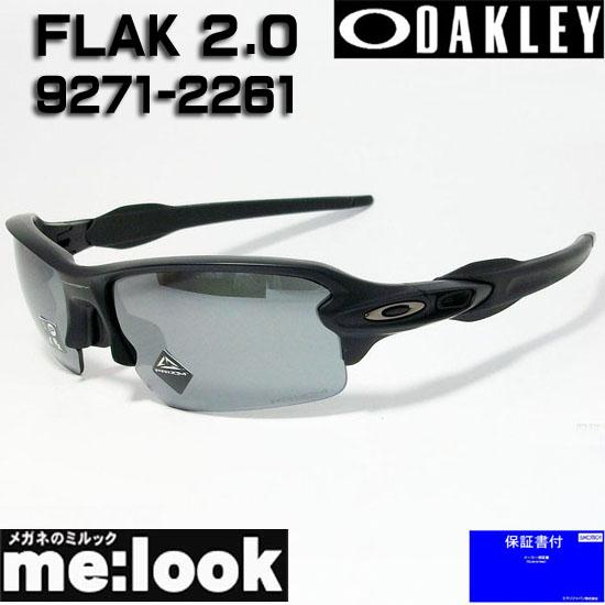 オークリー サングラス OAKLEY OO9271-2261 サングラス PRIZM BLACK IRIDIUM プリズムブラックイリジウム FLAK 2.0 フラック2.0 009271-2261 Asia Fit マットブラック 度付対応可