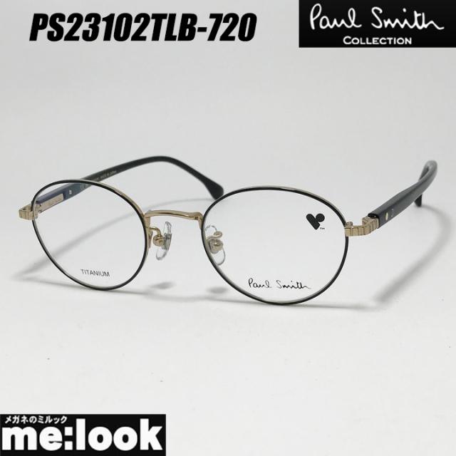 PAUL SMITH ポールスミス 日本製 クラシック 眼鏡 メガネ フレーム サングラス PS23102TLB-720-46 度付可 ブラック ゴールド リビジョン製レンズでお好きなサングラス作成可能
