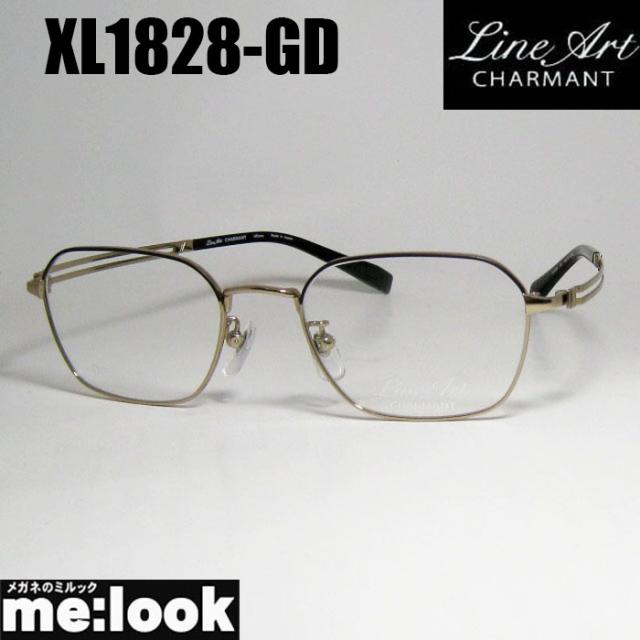 Line Art ラインアート 眼鏡 メガネ フレーム サングラス メンズ 最高のかけ心地 形状記憶 XL1828-GD-50 度付可 ブラウン ゴールド リビジョン製レンズでお好きなサングラス作成可能
