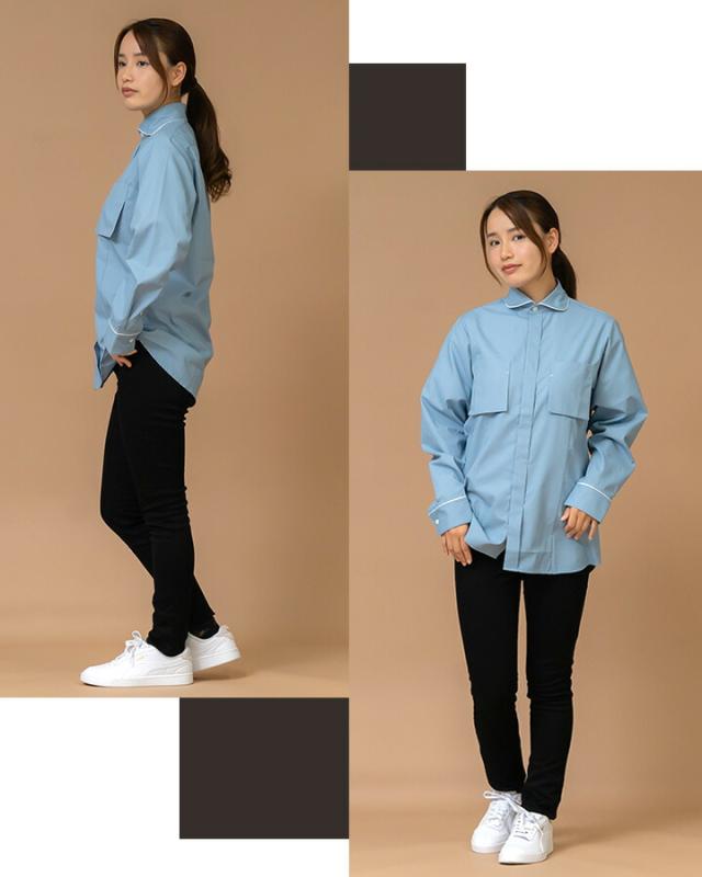 シャツ カフェ 前掛け RH6786 HAKUI セブンユニフォーム メンズ